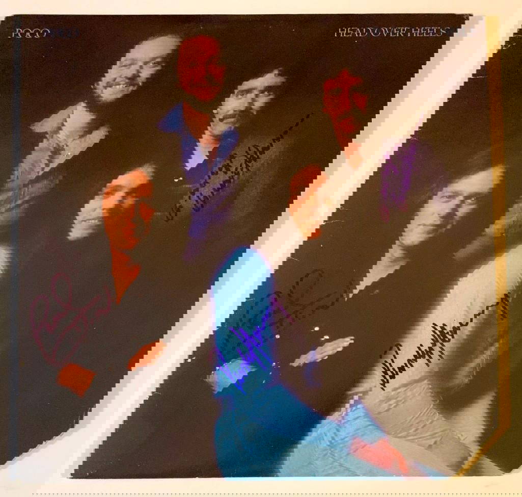 Poco In-person Group Signed "head Over Heels" Album (3 Sigs)(jsa ...