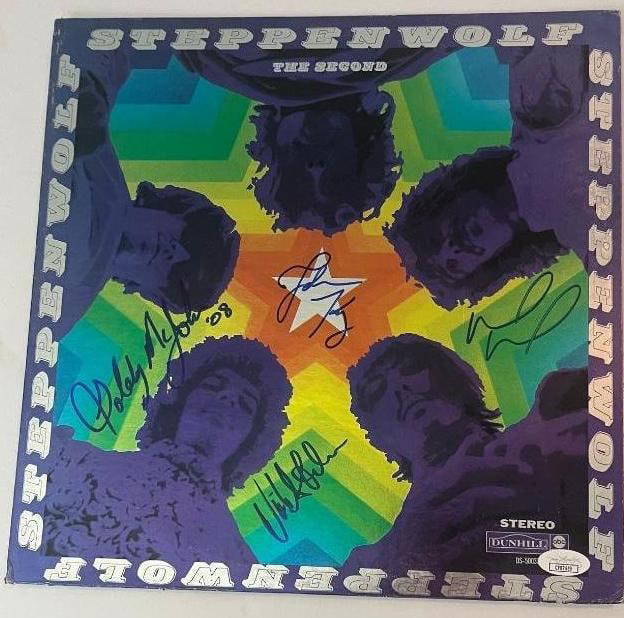 Steppenwolf Fully Group Signed “the Second” Album Cover (4 Sigs) (jsa ...