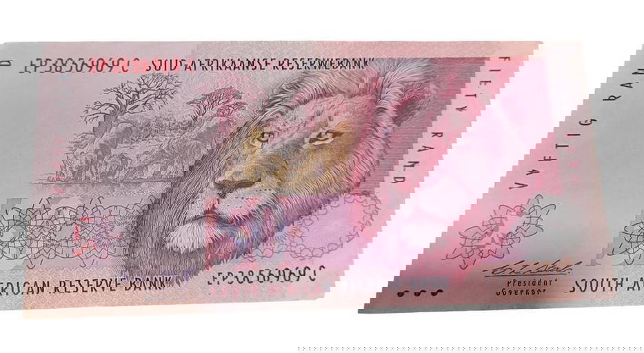 South Africa Fifty Rand Banknote