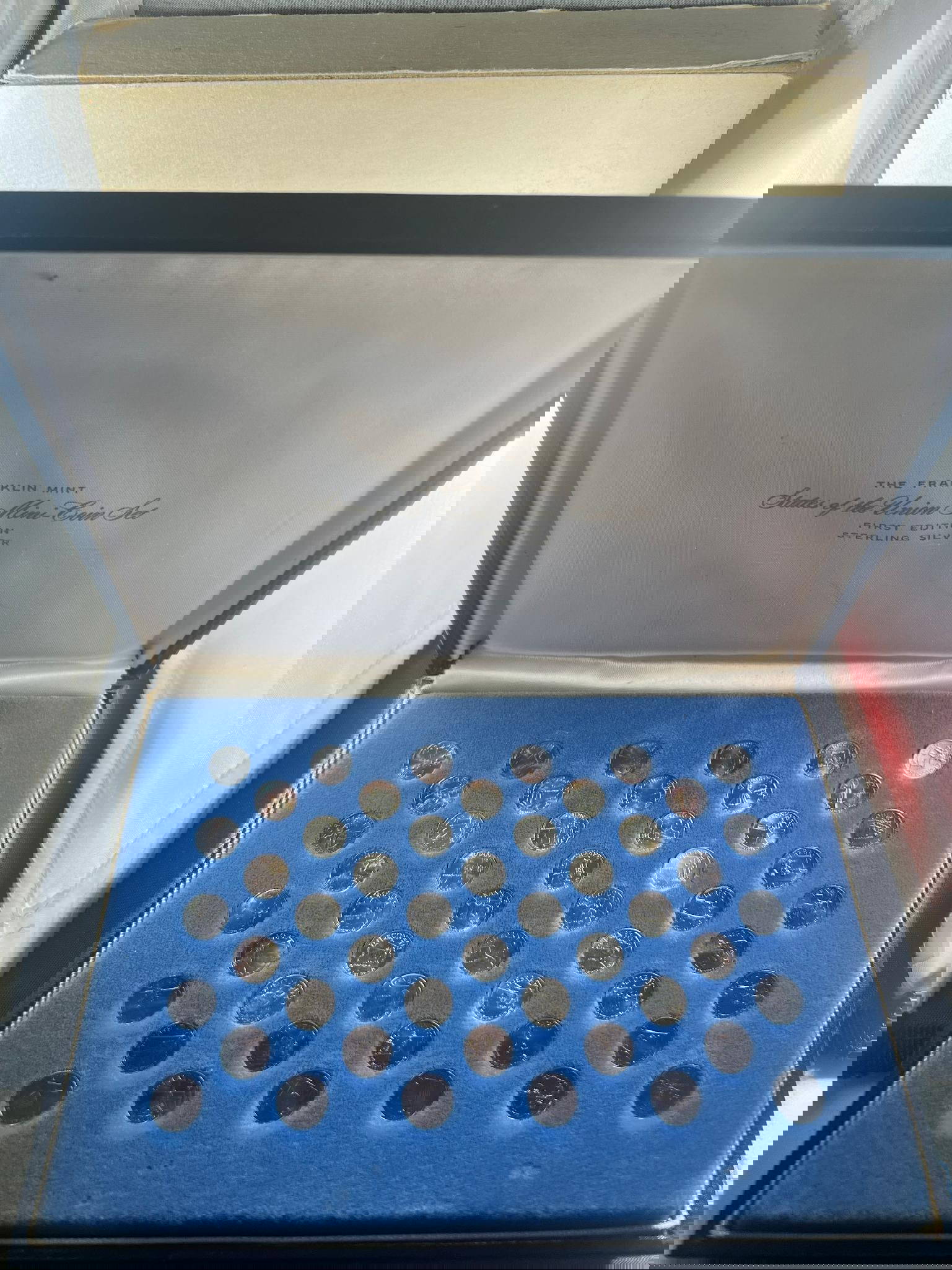 The Franklin Mint First Edition Sterling Silver States Of The Union ...