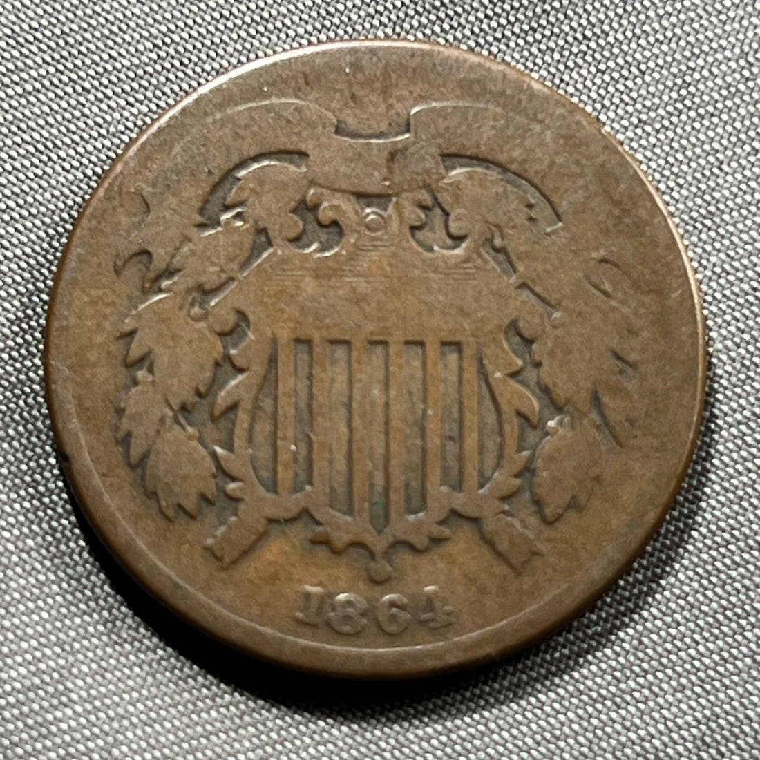 1864 Us 2 Cent Piece, Civil War Coin Auction