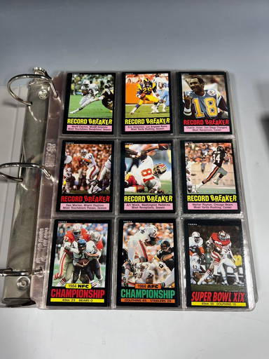 1985 Topps Football Card Complete Set W/ Warren Moon Rookie Card