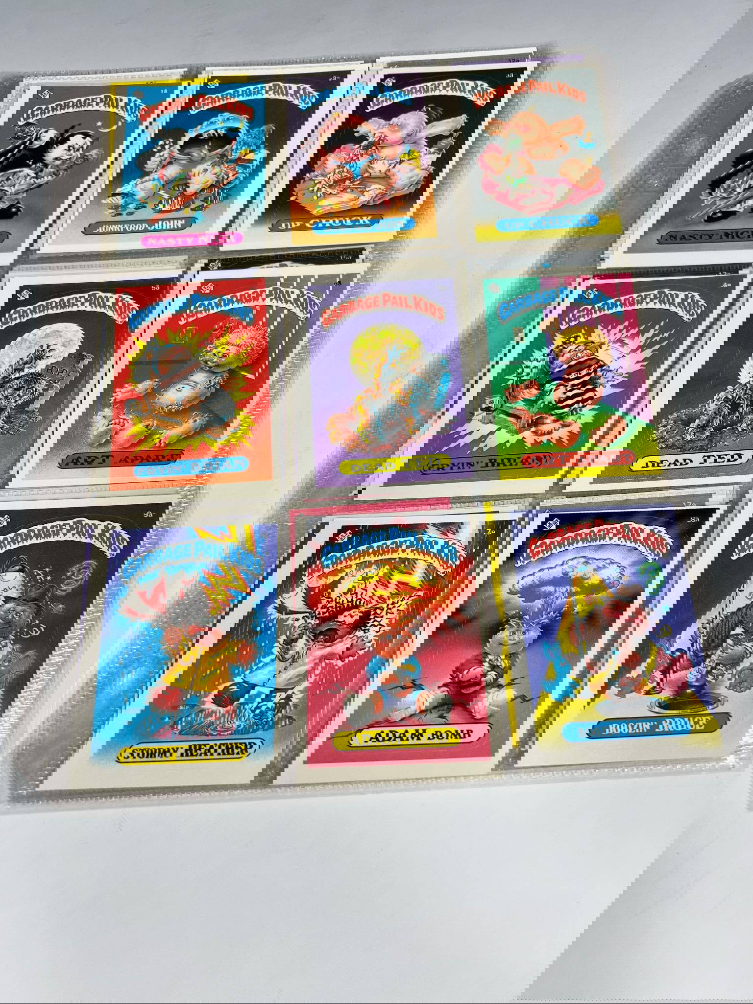 Garbage Pail Kids Gpk Series 1-a 1985 Complete W/ Atom Bomb And Nasty ...