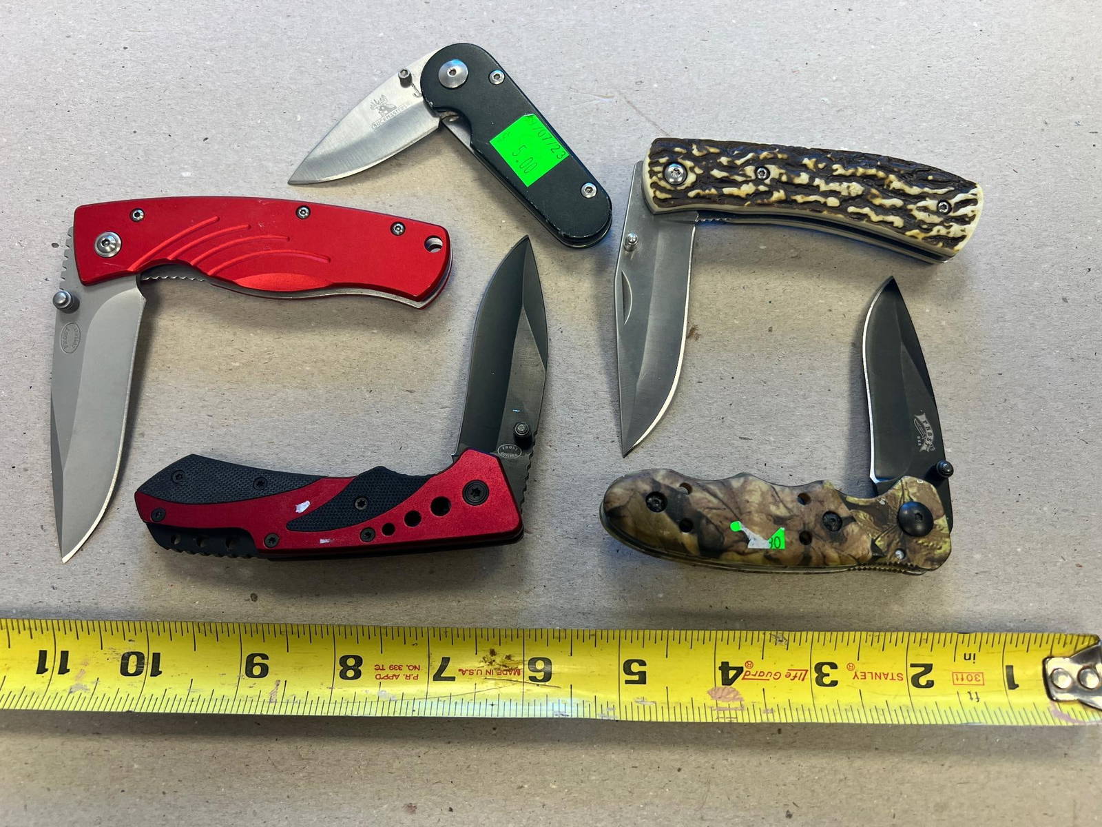 5- Folding Lockback Pocket Knives Auction