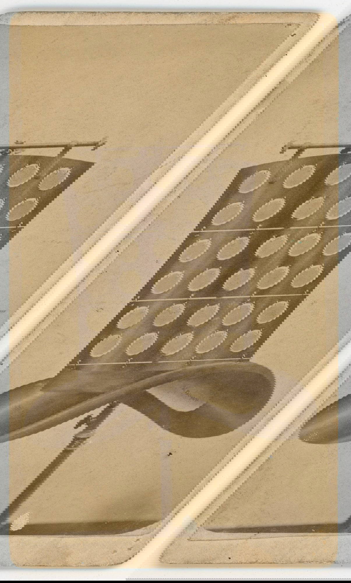 Rare Cdv Of A Tin Top Hat Trade Sign, South Bend, Indiana Auction