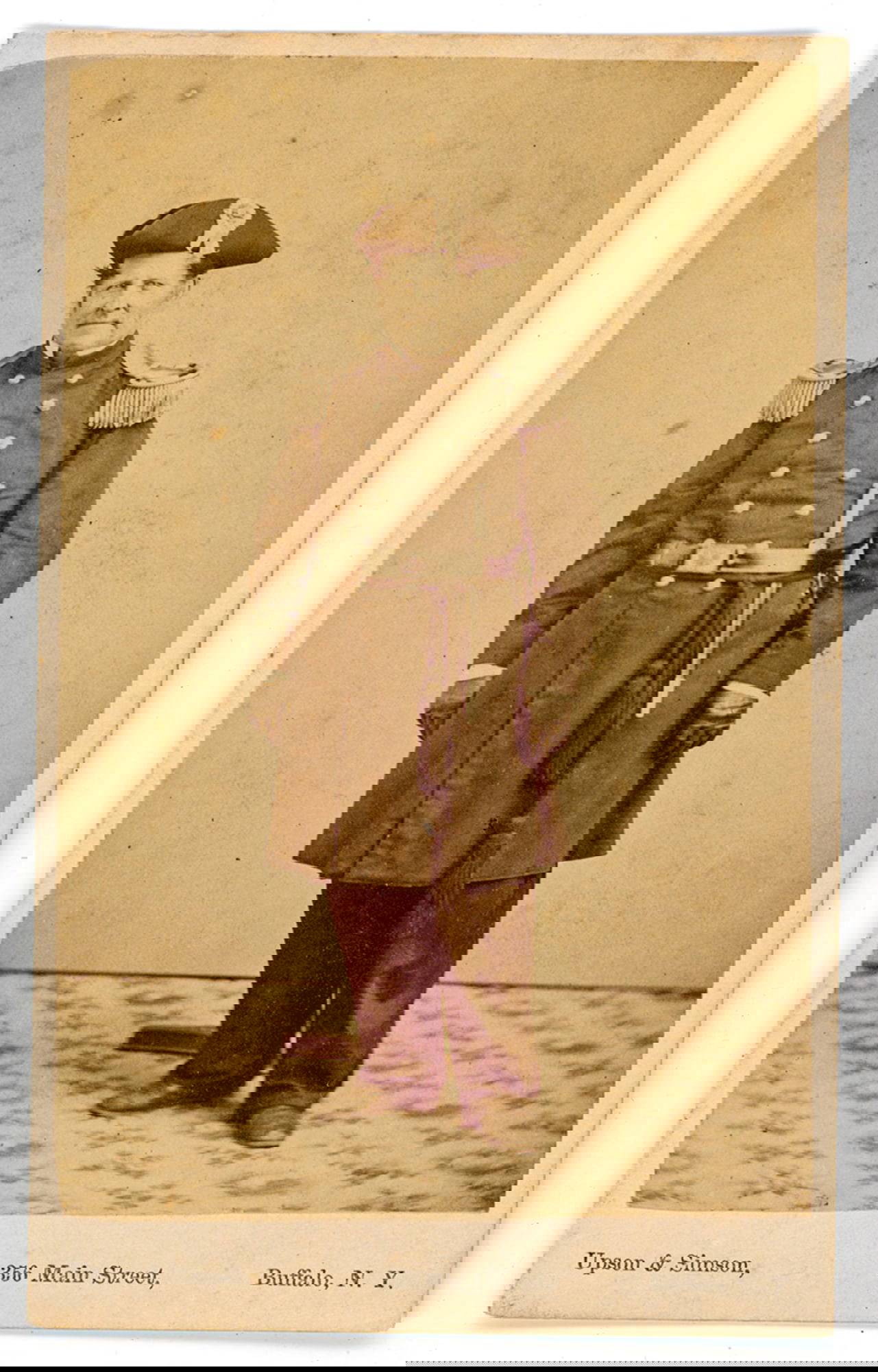 Cdv Of Distinguished Naval Officer By Upson & Simson, Buffalo Auction