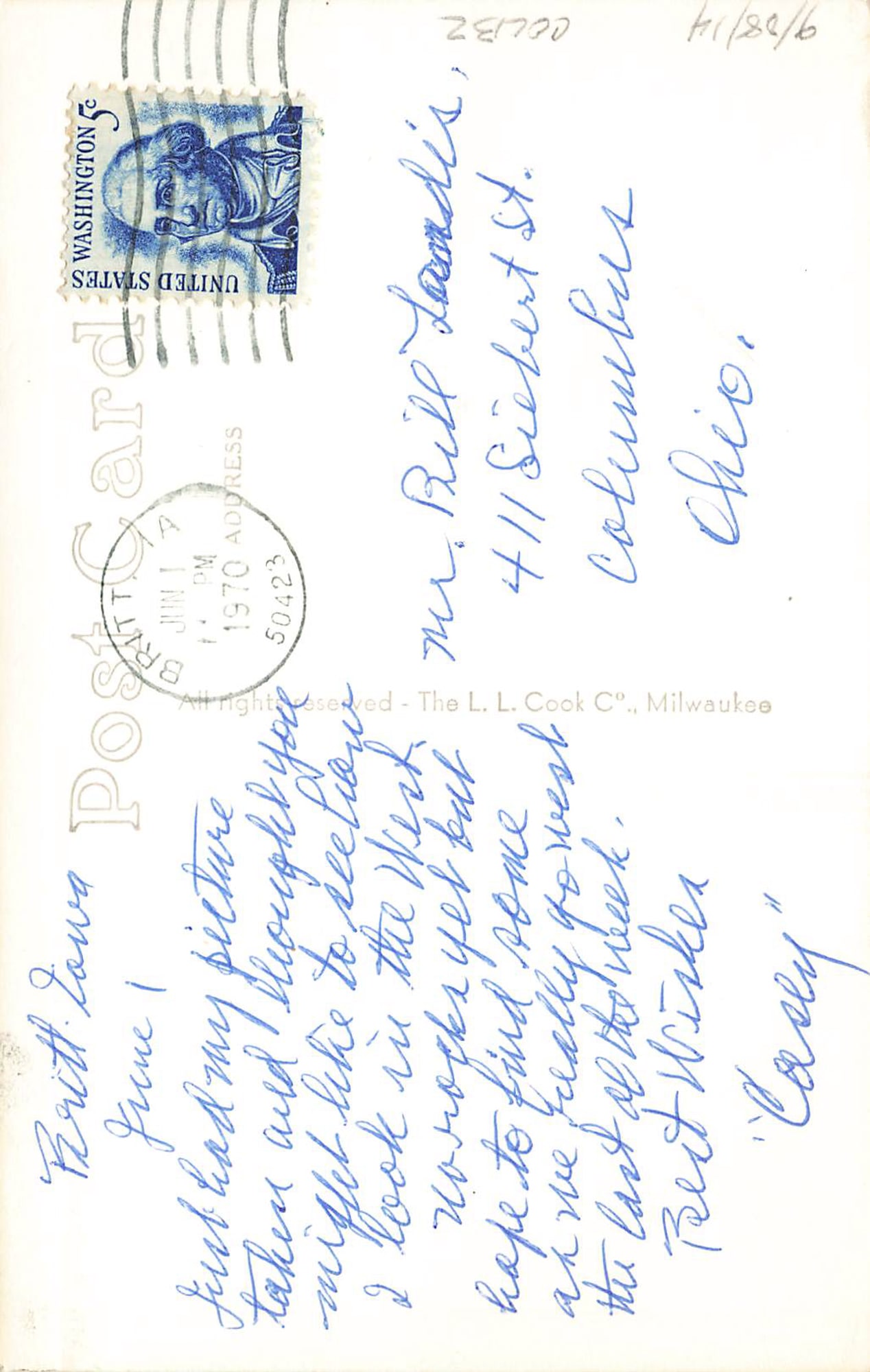 Real Photo Postcard, Hard Rock Kid, Former King Of Hobos, Britt Auction