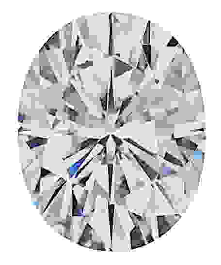 2.0ct Unmounted Oval Cut Moissanite Diamond Auction