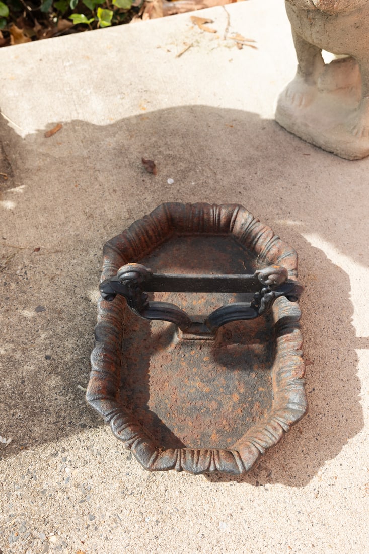 Metal Boot Scraper Outside Decor Auction