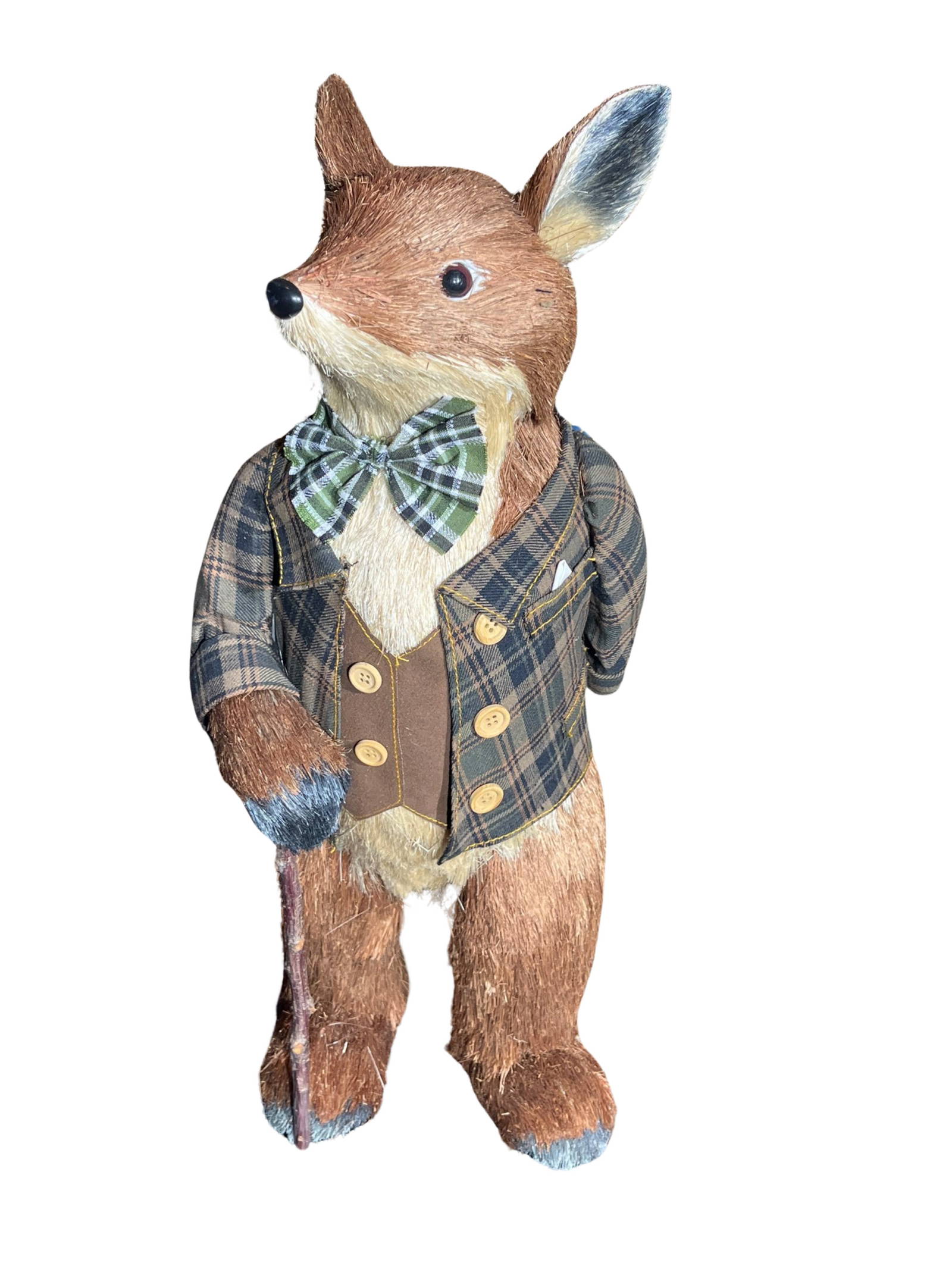 Straw Fox Statue Auction