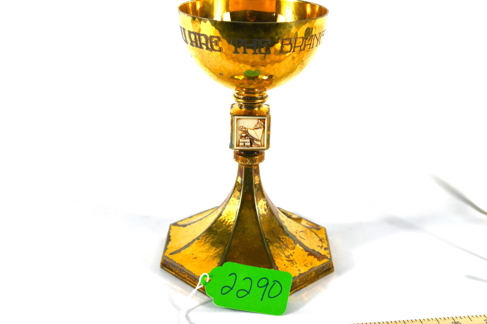 Brass Chalice With Lid Auction