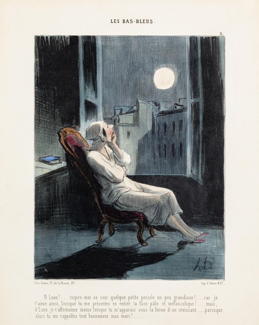 Honoré Daumier (1808-1879). Les Bas-bleus, pl. 6,