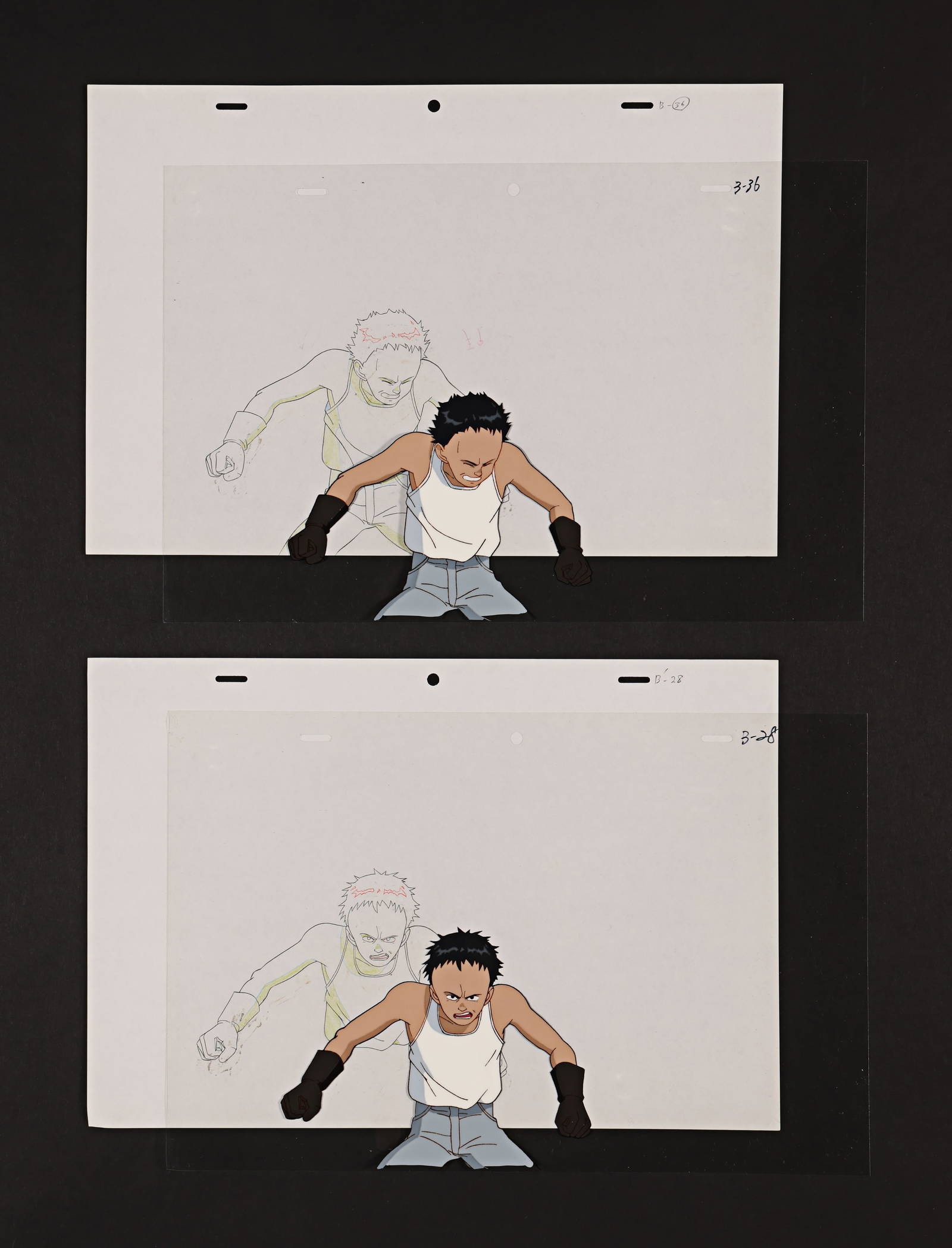 Akira (1988) - Two Original Tetsuo Shima Hand-painted Animation Cels ...