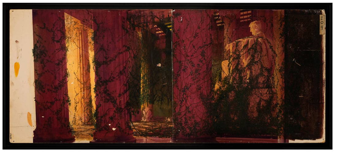 Logan's Run (1976) - Hand-painted Matthew Yuricich Lincoln Memorial ...