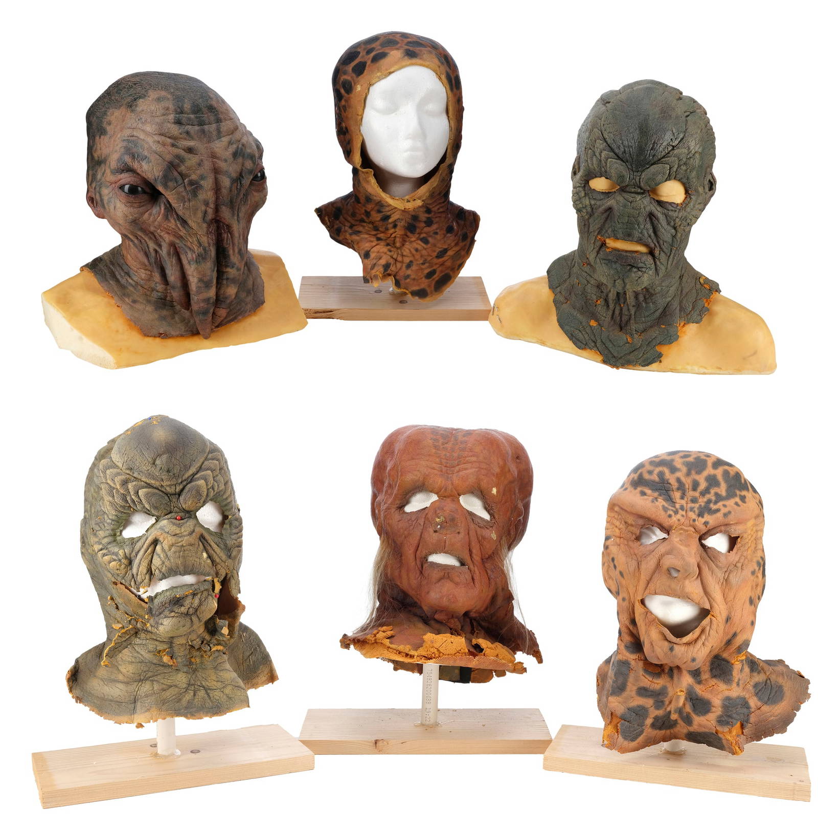 Babylon 5 (1994-1998) - Set Of Six Production-made Alien Masks Auction