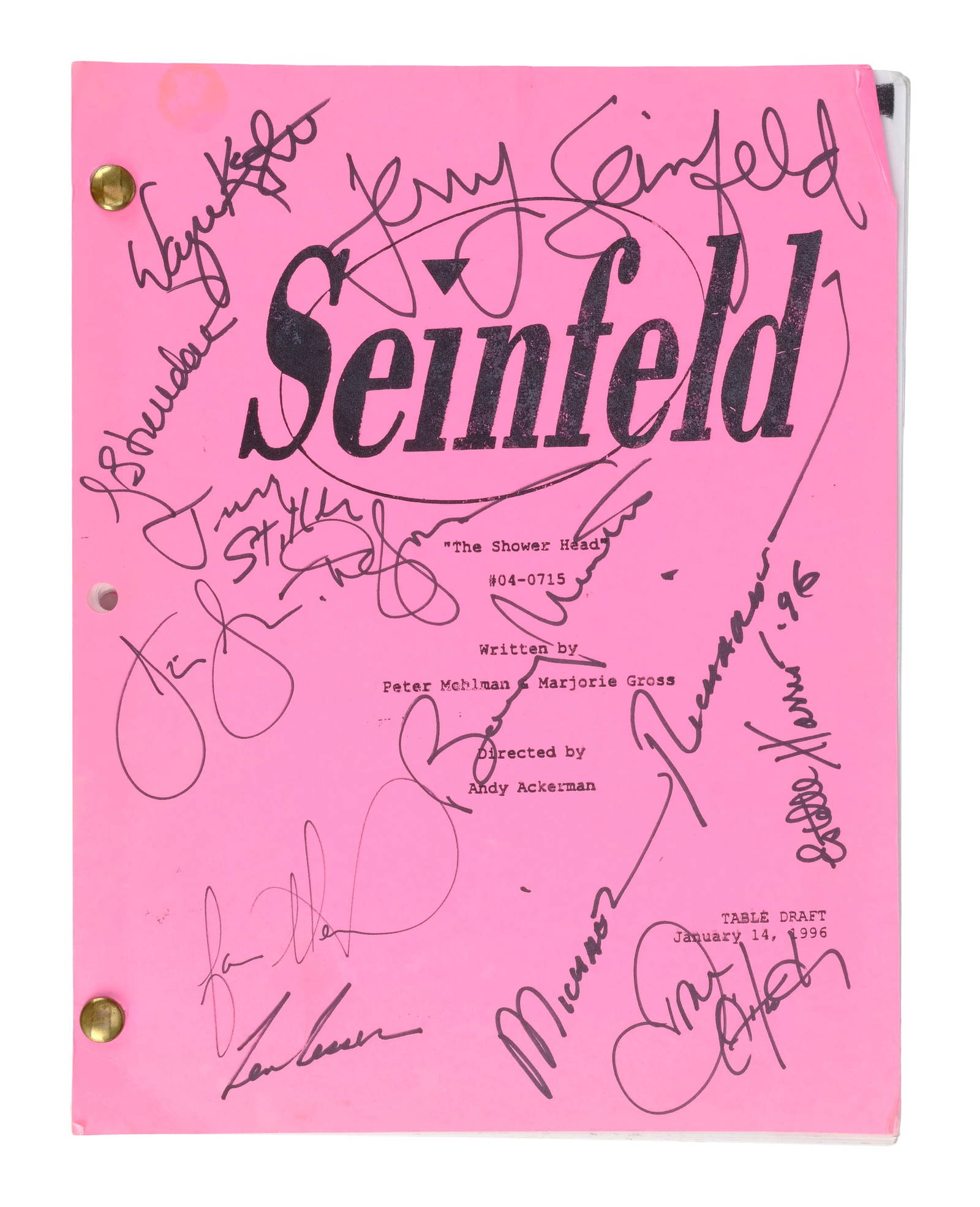 Seinfeld (1989-1998) - Cast-autographed "the Shower Head" Episode ...