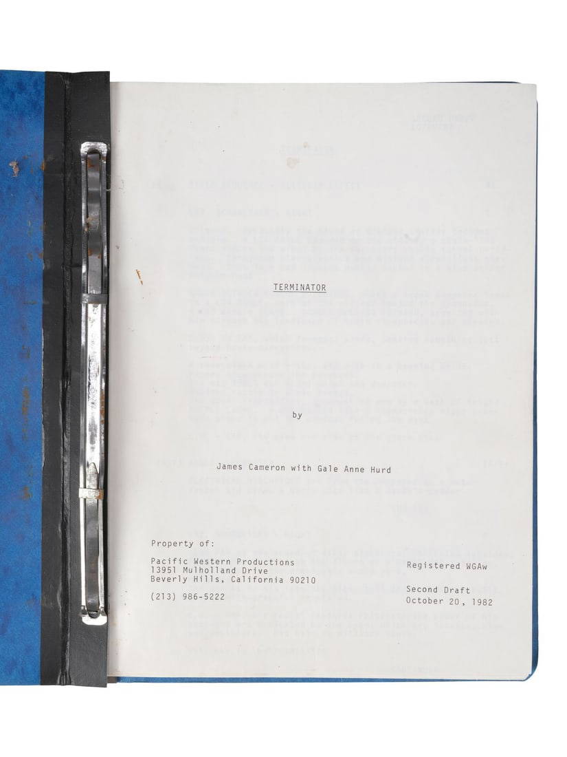 The Terminator (1984) - Second Draft Script Auction
