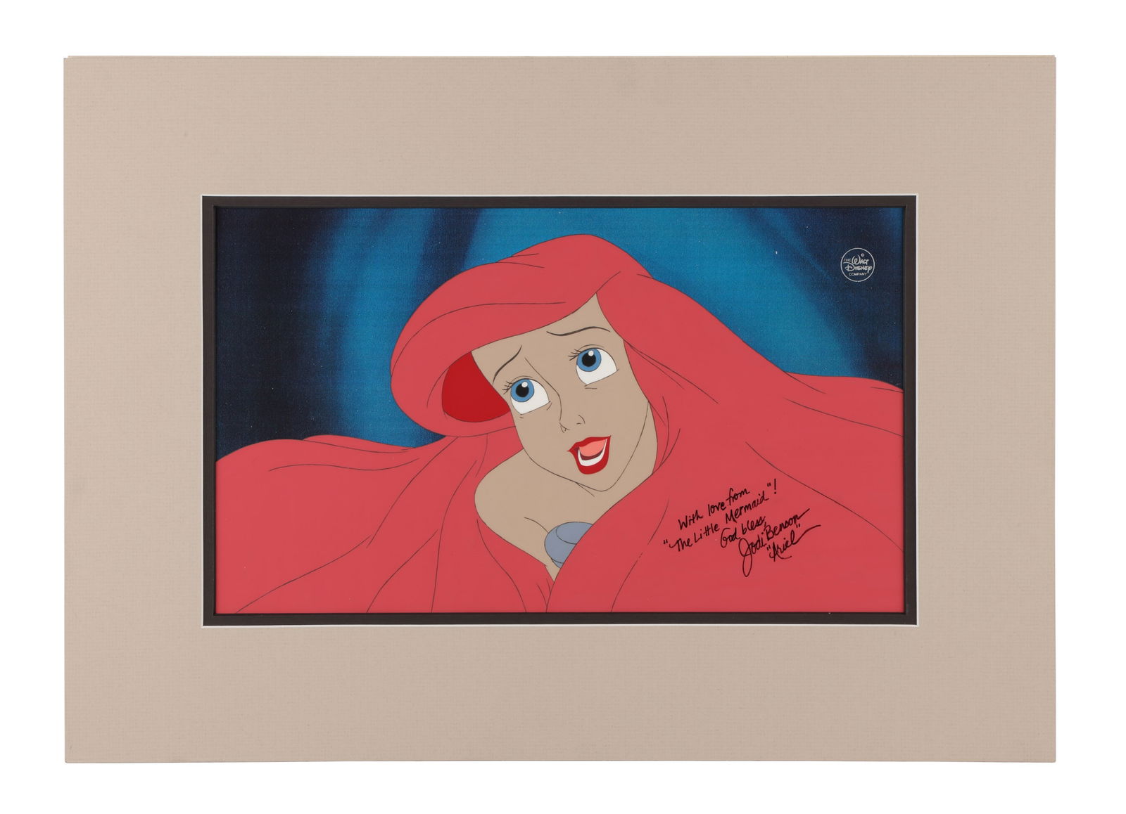 Ariel Production Cel From The Little Mermaid