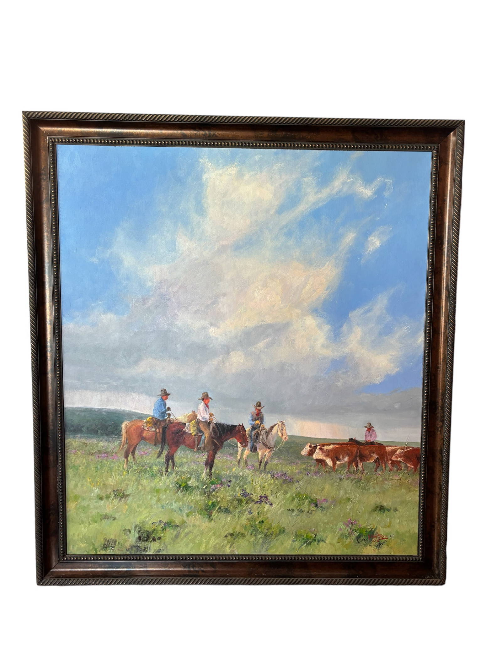 Flint Hills Cowboys By Judith Mackey Auction