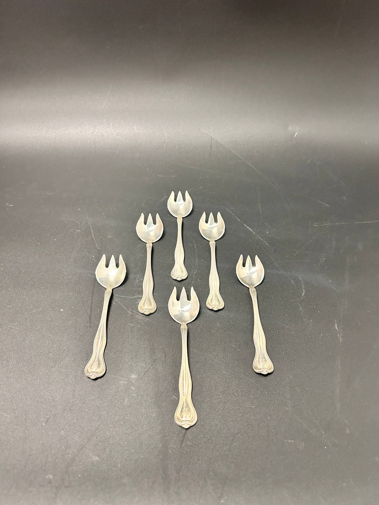 6 Small Rounded Forks Auction