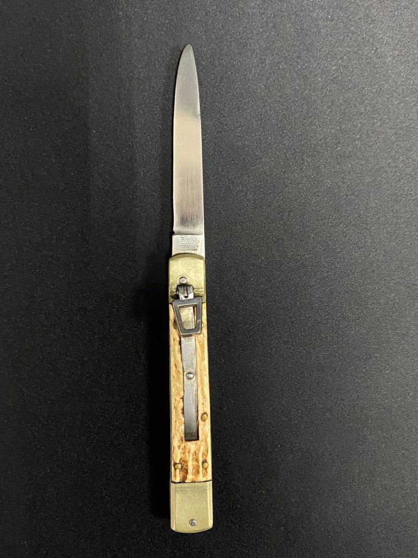 Switchblade Knife Bonsa Solingen Germany Auction