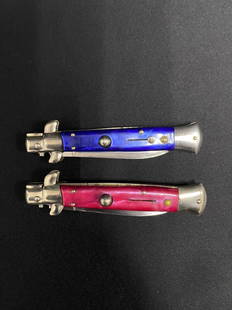 Switchblade Knife Italy Stiletto 8.6 Inches Horn Auction