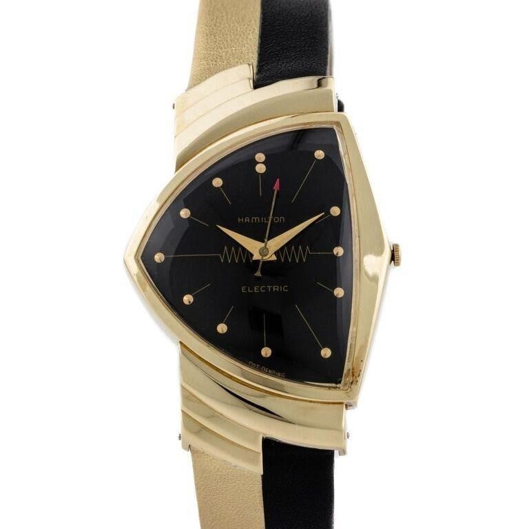 Vintage Hamilton Ventura 14kt Solid Yellow Gold "elvis Presley ...