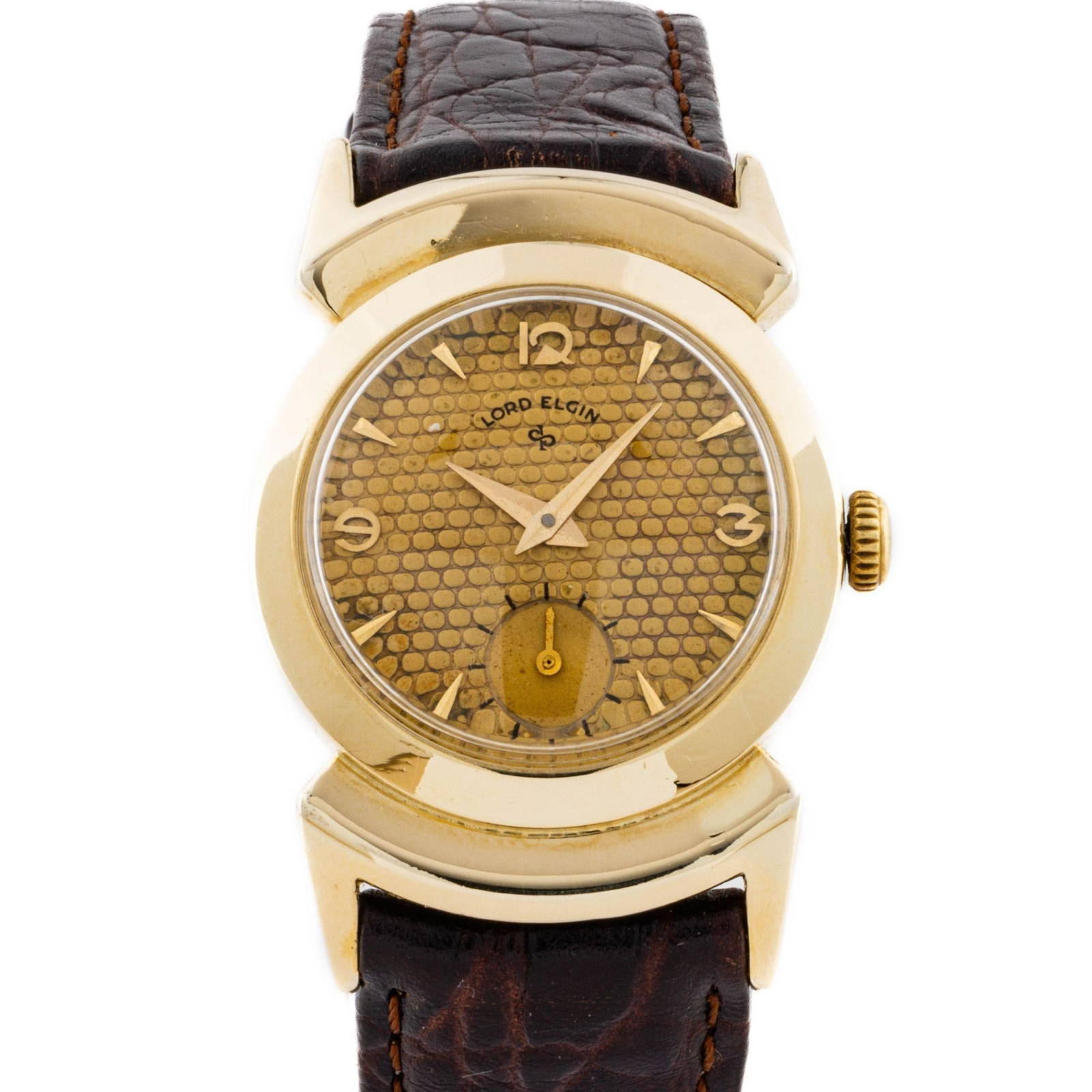 Lord Elgin 4818 Golden Knight 14kt Gf Watch Auction