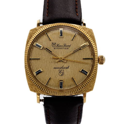 Lucien Picard Sea Shark 10k Gold Filled Wrist Watch