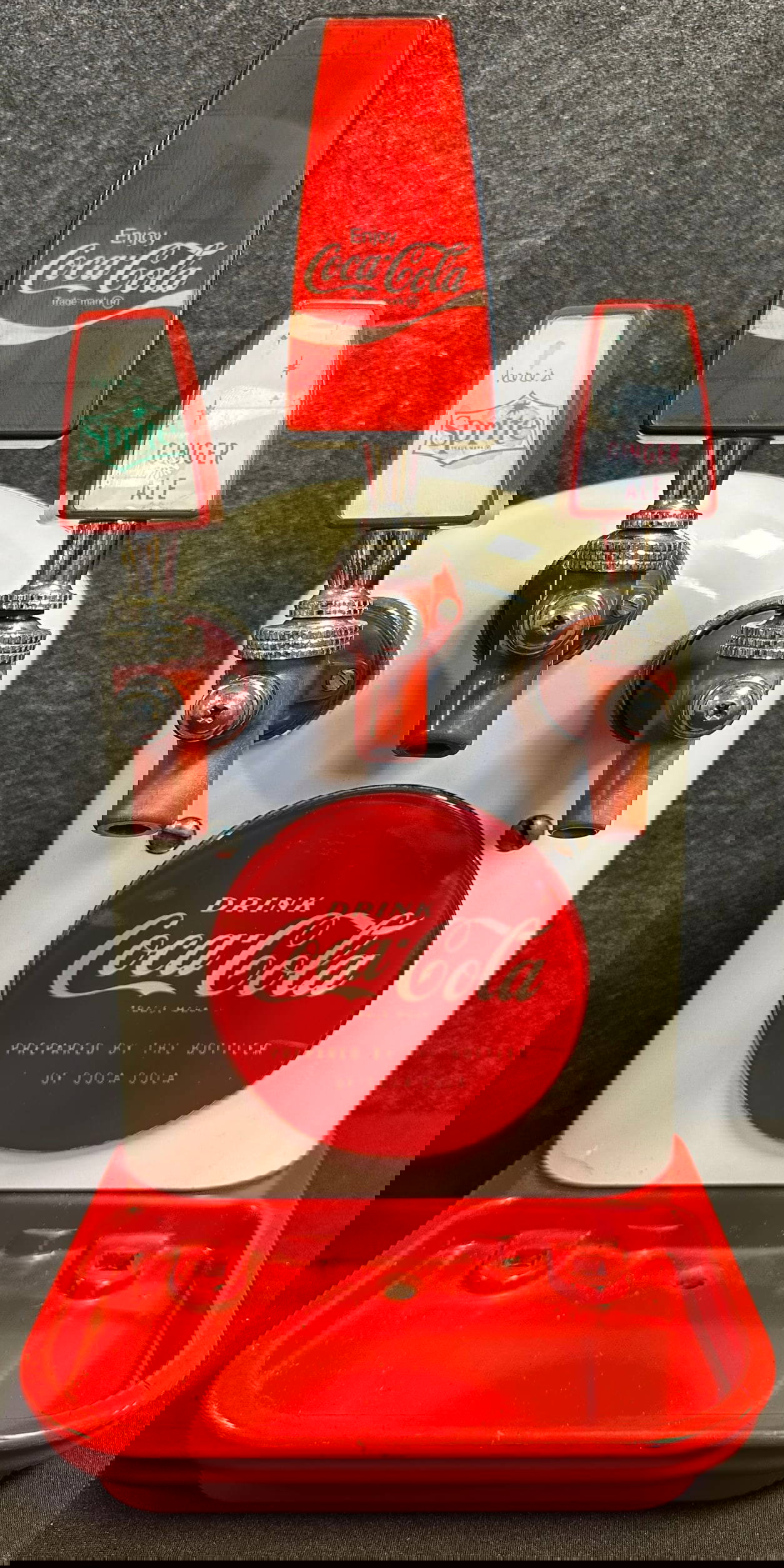 1950s Coca Cola Sprite Ginger Ale Coke Cornelius Tombstone Advertising ...