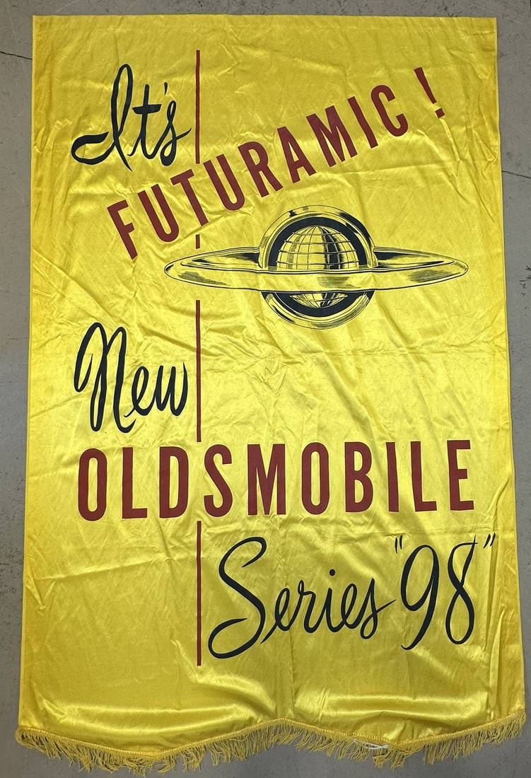 Its's Futuramic New Oldsmobile Series 98 Silk Advertising Dealership ...