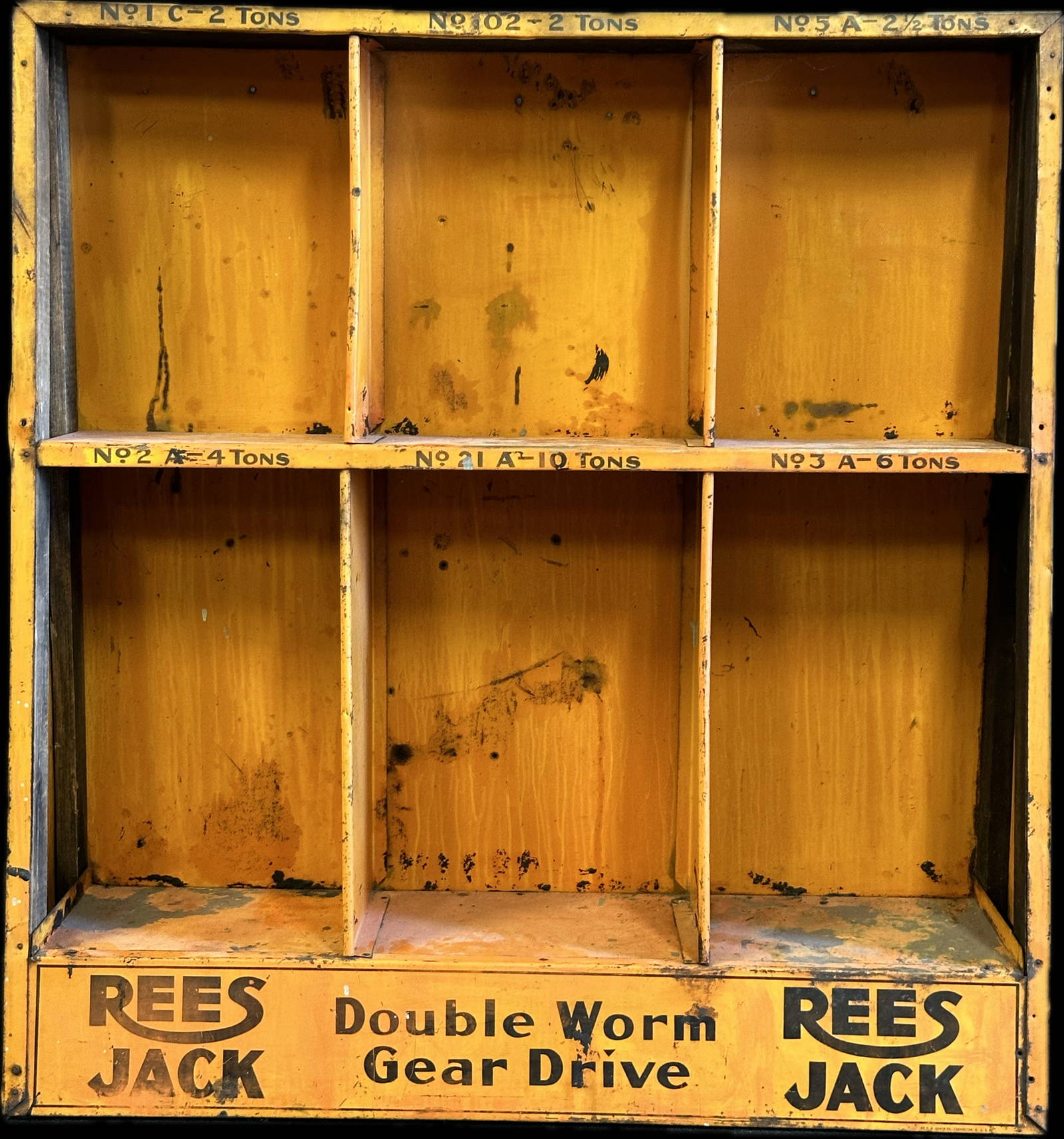 Antique Ca. 1920s Rees Jacks Store Display Metal Advertising Cabinet ...
