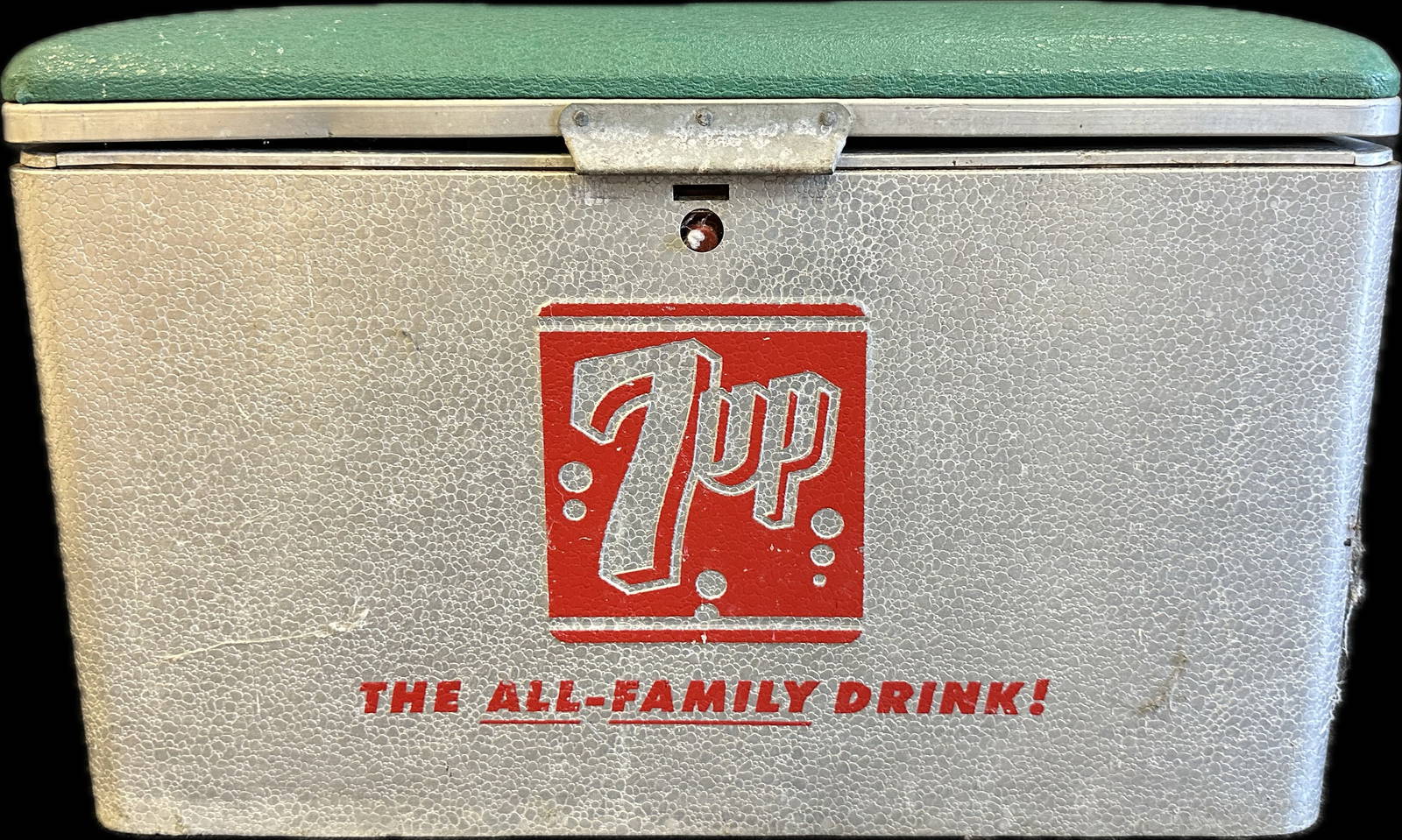 1950s 60s 7up Soda Pop "the All Family Drink" Cronstroms Aluminum Soda ...