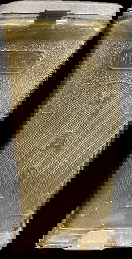 Antique Early 1900s Amber Glass Visible Mailbox