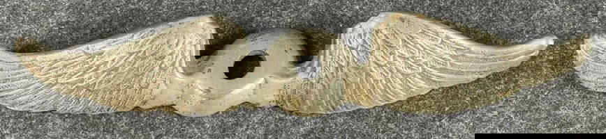 Antique 1920s 9.5" Wingspan Original Motometer Base Ornate Wings Hood ...