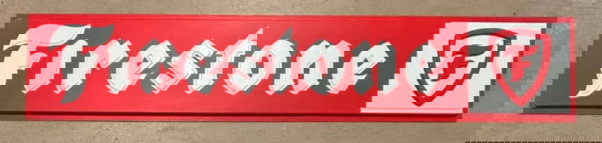 Vintage 1970s Firestone Dealer Plastic Sign 8' Auction