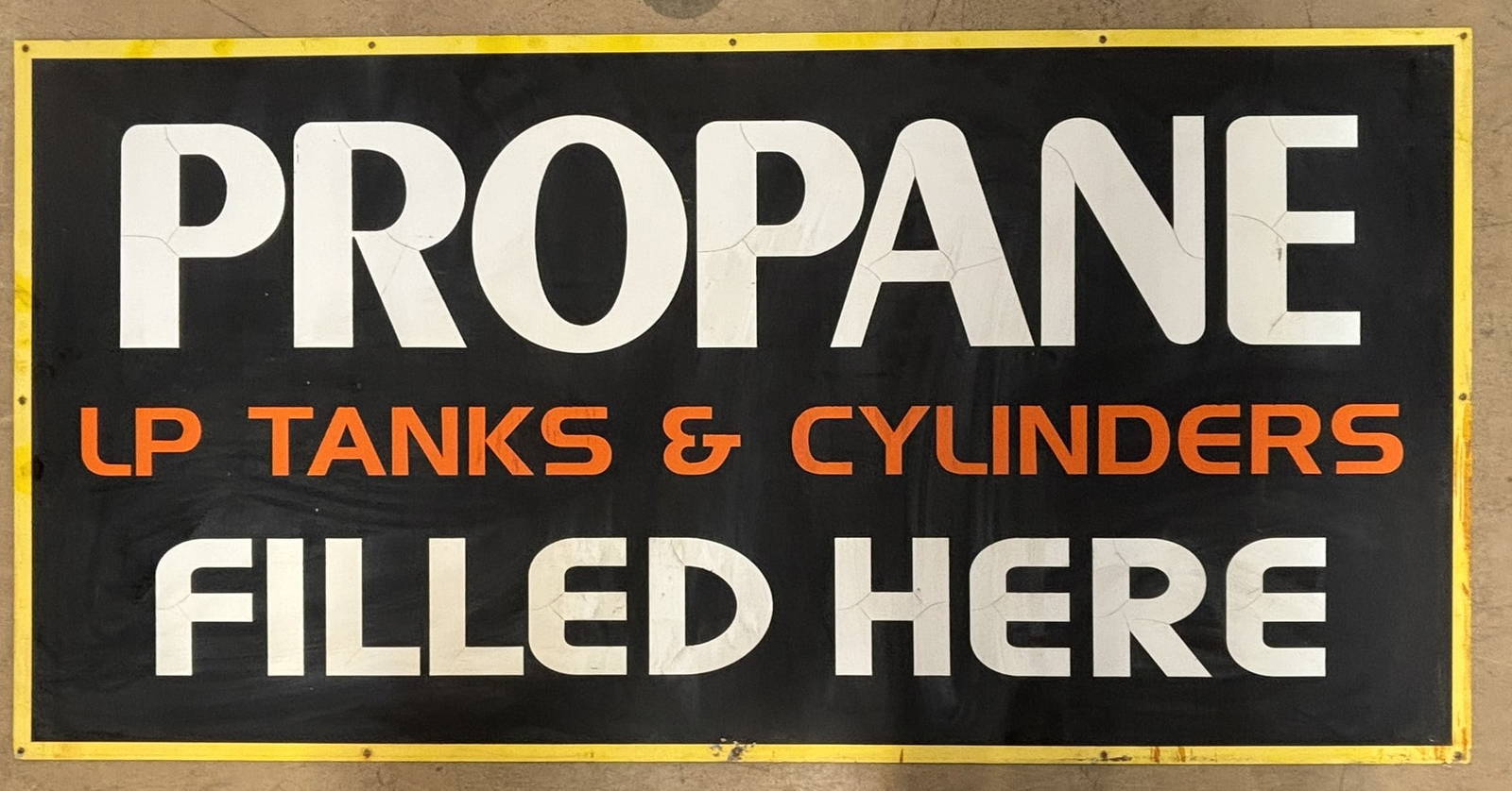 Propane Tanks Filled Here Sst Advertising Sign Auction