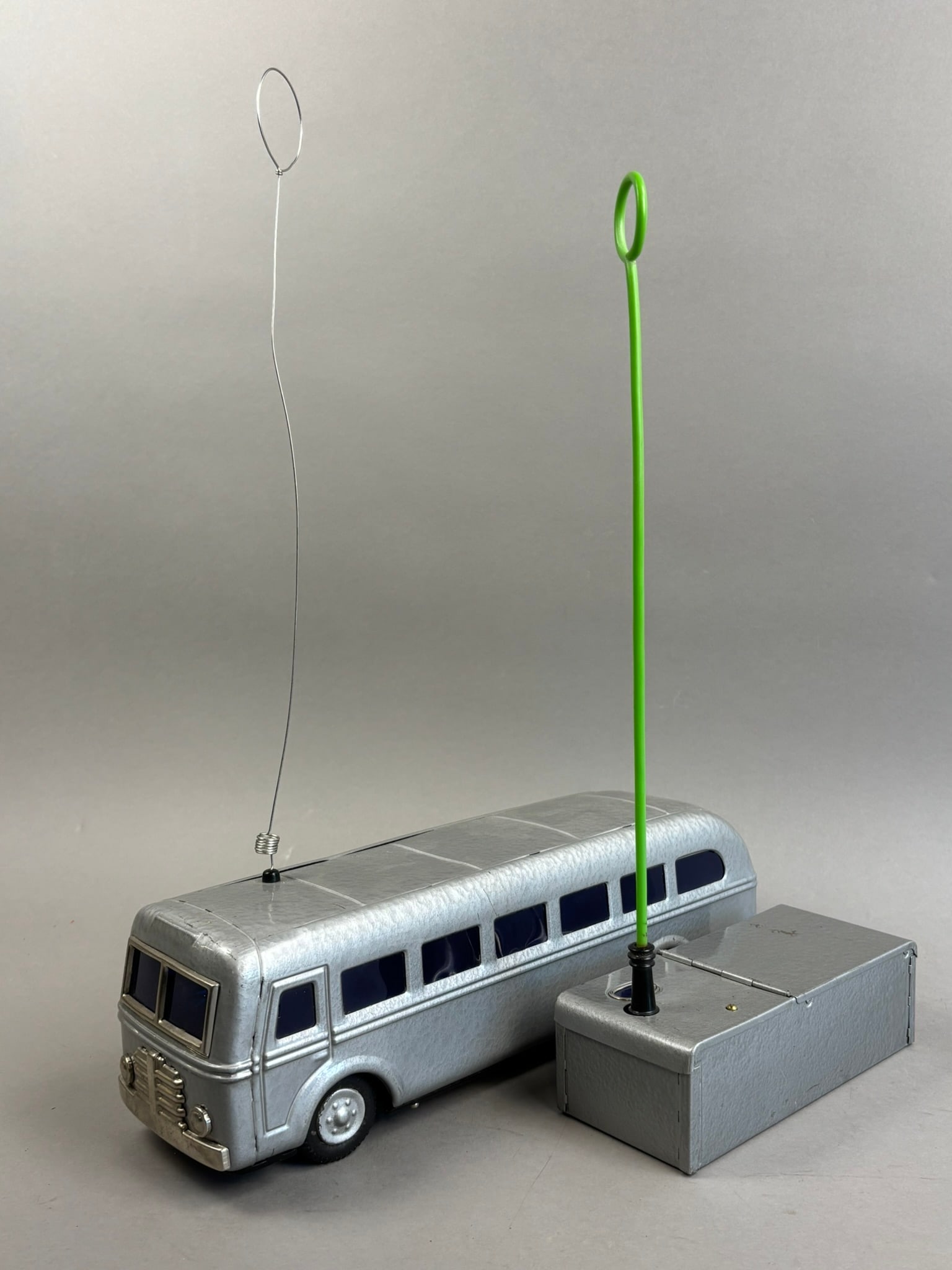 Modern Toys Japan Tin Battery Op Bus Remote Control Auction