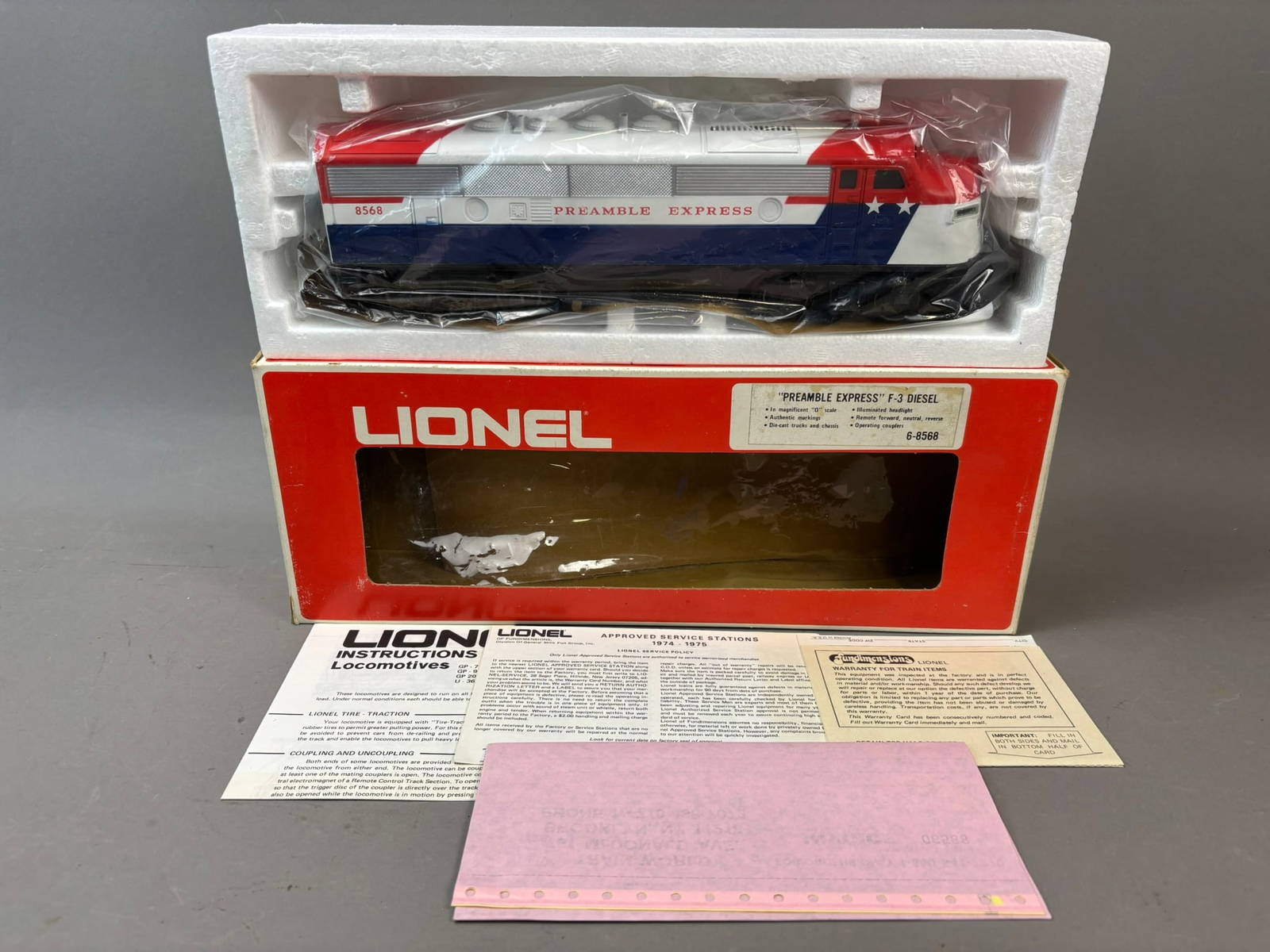 Nos Lionel Preamble Express F3 Diesel Engine 8568 - Jun 13, 2025 ...