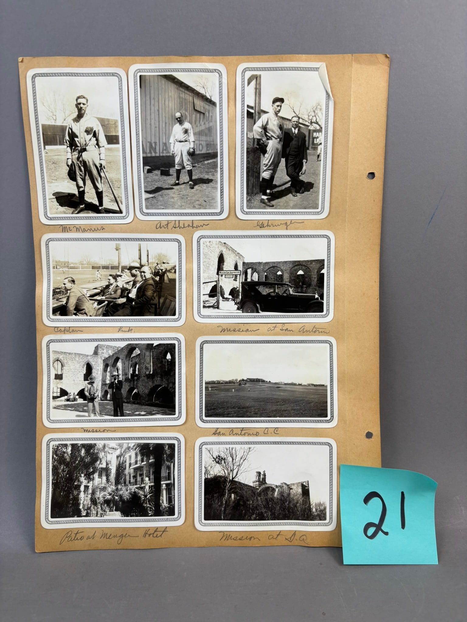 Lot 16 Original Type 1 Detroit Tigers 1928 4.5"x3" Texas League ...