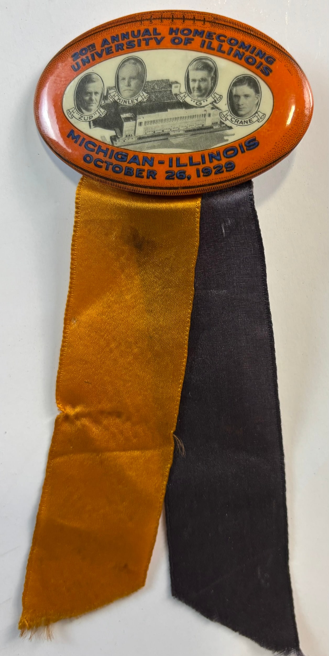20th Annual Homecoming Illinois Vs Michigan Football Picture Pinback ...