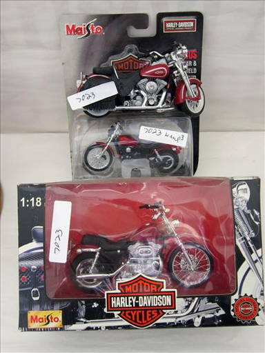 Harley Davidson 3 Plastic Motorcycles