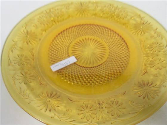 Gold Depression Glass Large Plate