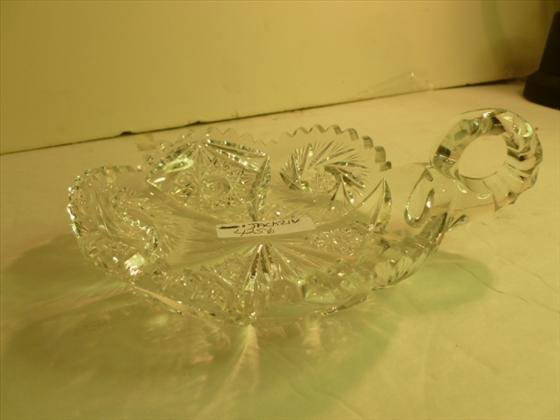 Cut Crystal Nappy Flower Spray Pattern