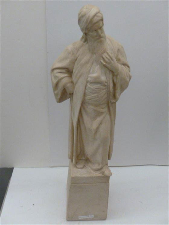 Solid Carved Stone Or Cement Man Figure