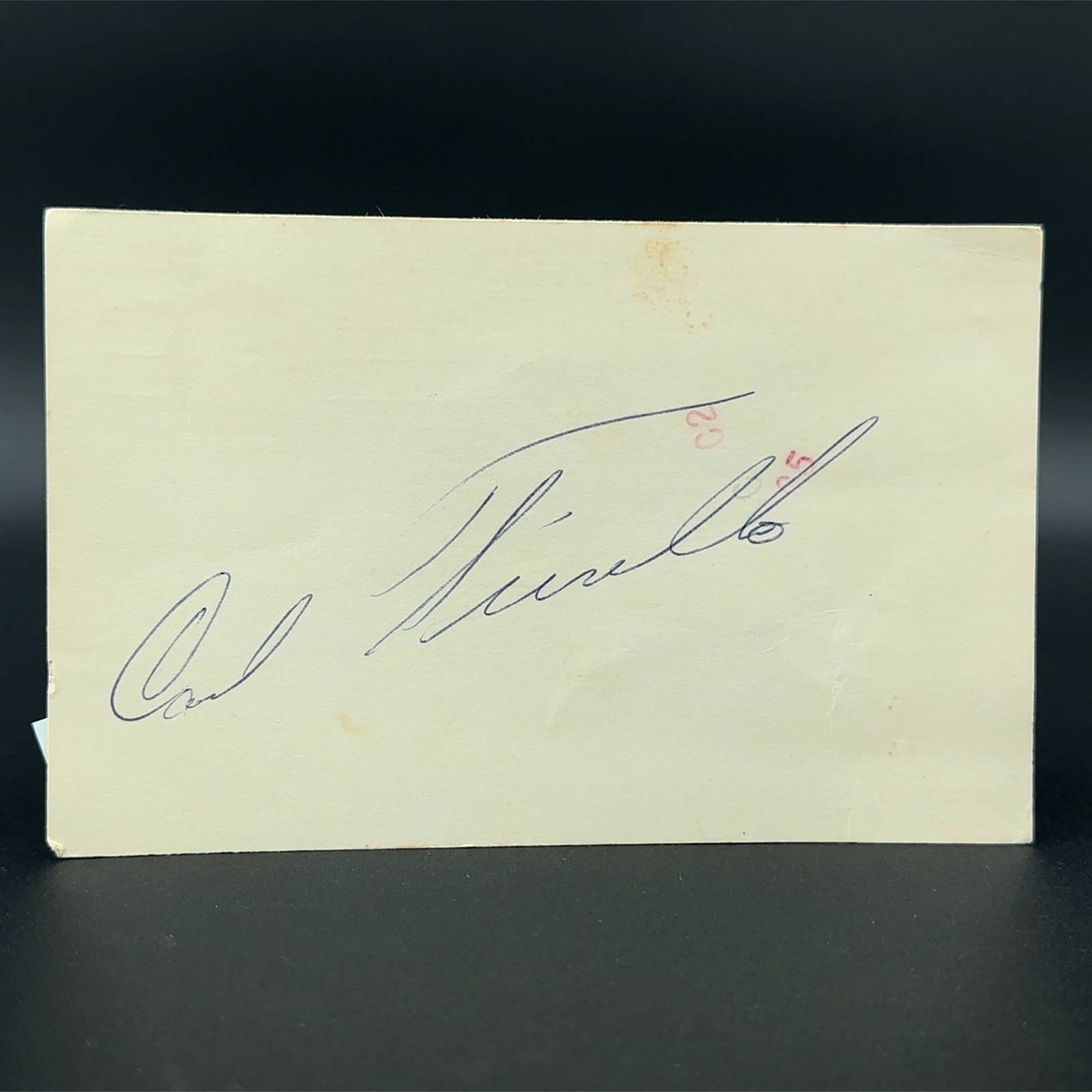 Carl Furillo Autographed Postcard Auction