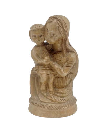 Madonna And Child Treen Figure Group