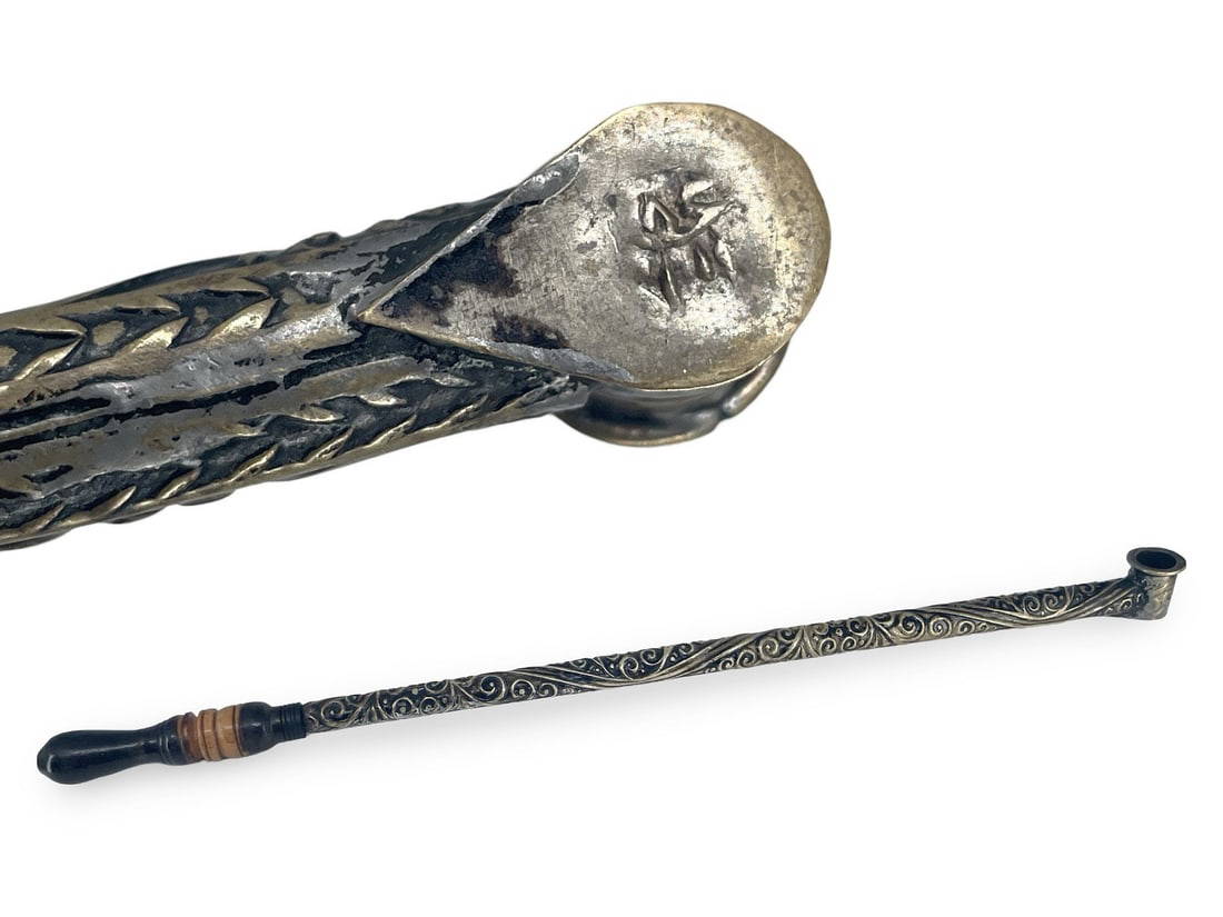 Middle Eastern Ottoman Chibouk With Maker's Mark Auction