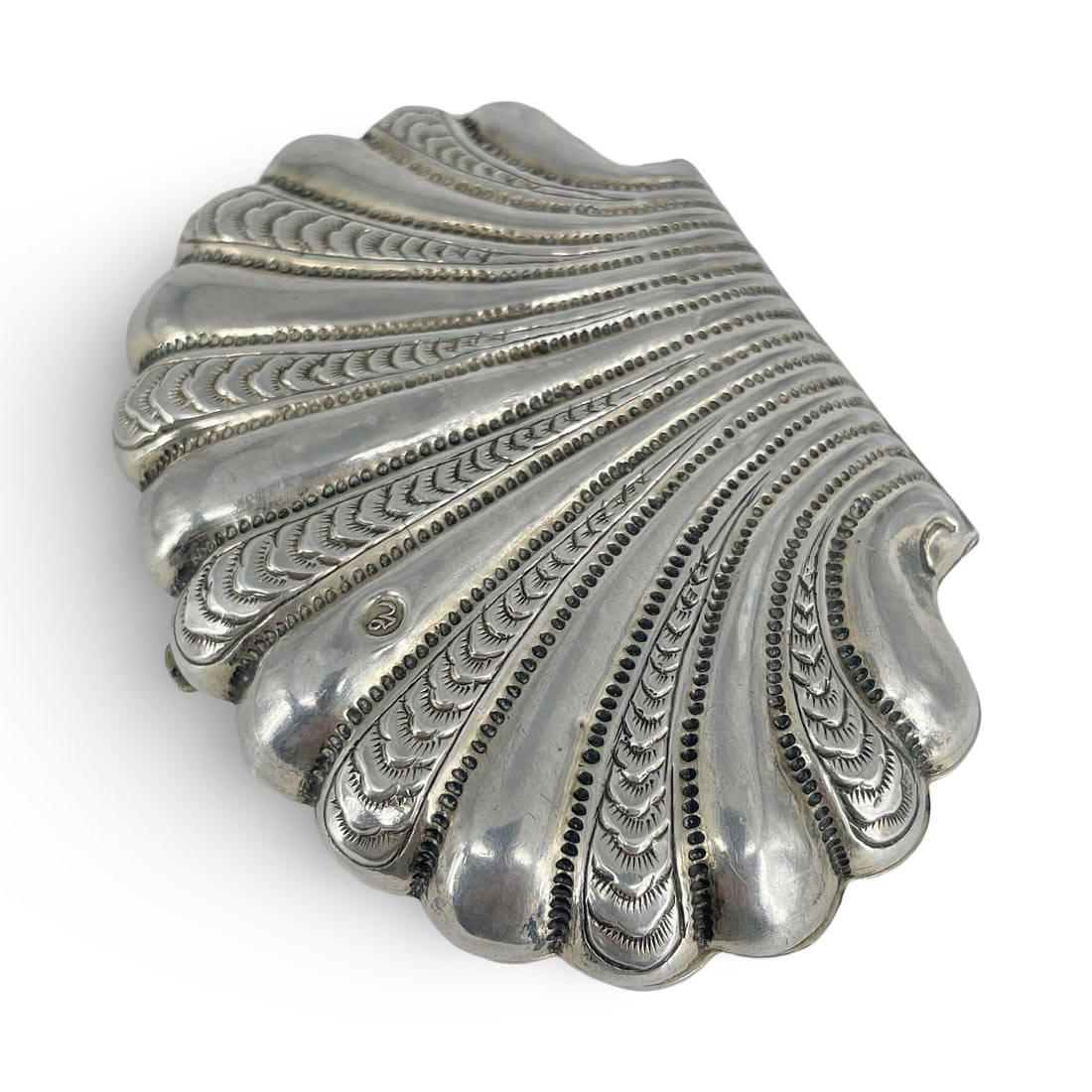 Ottoman Turkish Silver Coin Purse Made In The Form Of A Seashell With ...