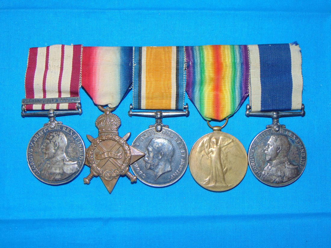 Wwi British Royal Navy Named 5 Place Medal Bar, #230635 T.a.morris, Hms ...